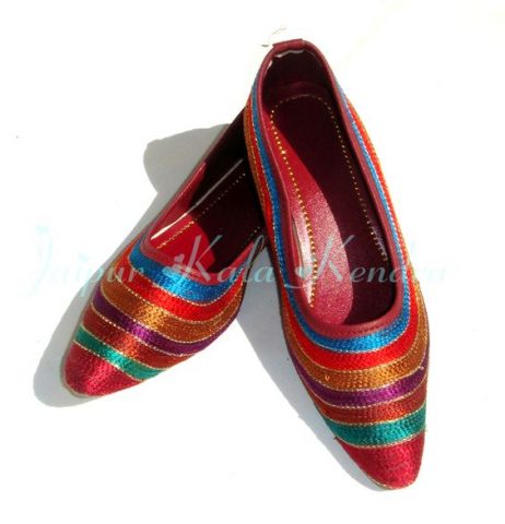 Traditional Rajasthani Women's Khussa Shoes May You Like To Wear - PK Vogue